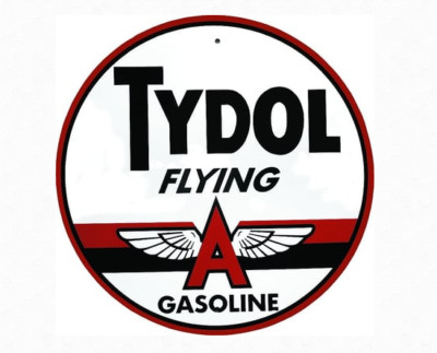 24" Tydol Flying A Gas Sign / Gasoline & Oil Signs Petro Petroliana ...
