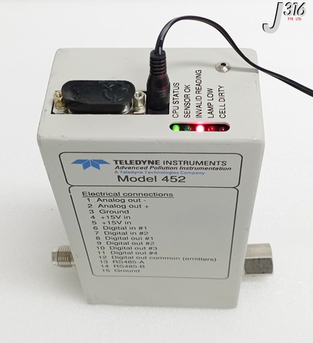 6786 TELEDYNE PROCESS OZONE SENSOR MODEL 452 | eBay