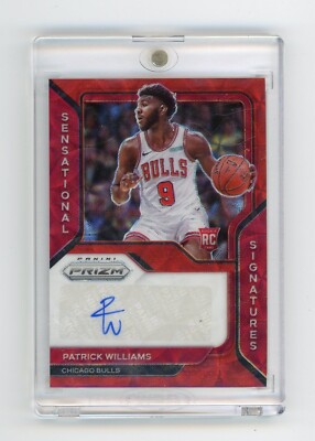 Patrick Williams 2020-21 Panini Prizm Sensational Signatures Red Scope ...