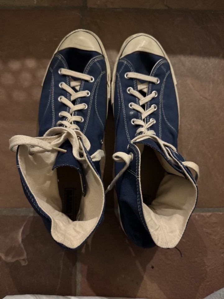 Converse 60s All Stars Blue Sneakers Shoes Made In USA Mid Tops Mens ...