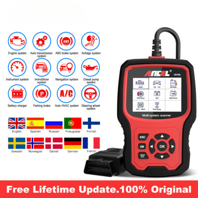 All System Obd2 Scanner for Oil Abs Epb D-P-F Tps Reset Obd2 Auto ...