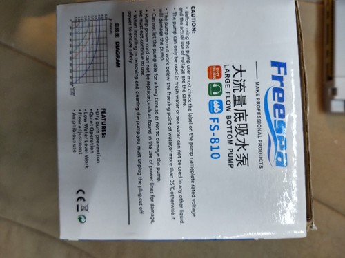 Aquarium Subm Freesea Large Flow Bottom Pump Fs-830 | eBay