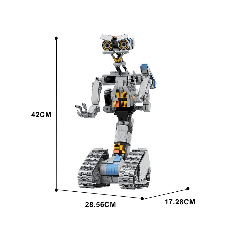 1310 PCS MOC Johnny 5 Robots Building Blocks Short Circuit 2 Robots ...
