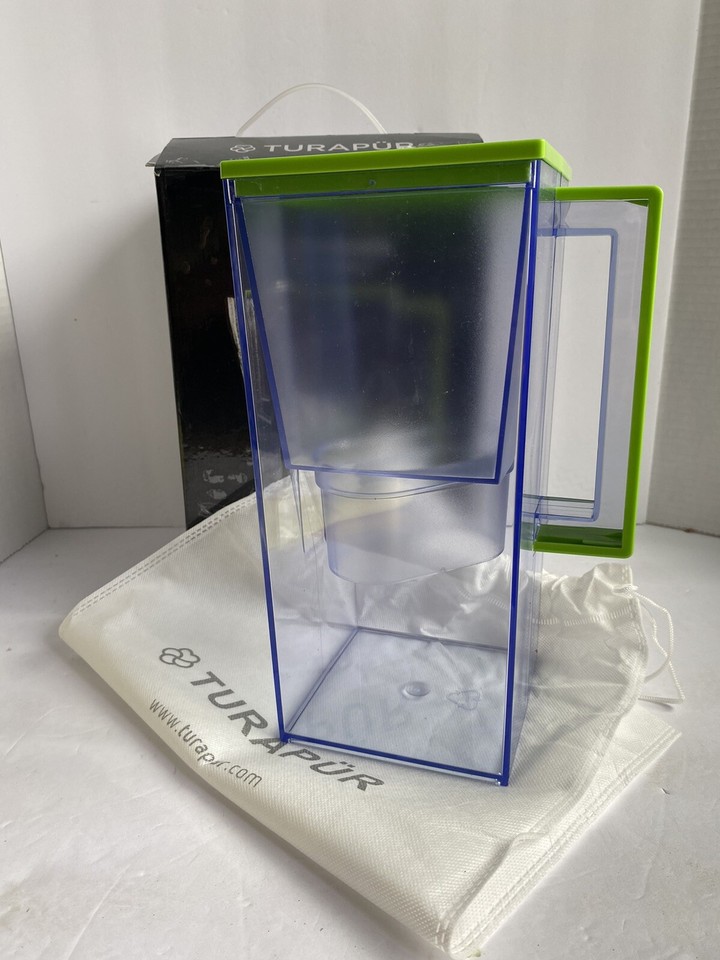 TURAPUR Hydrogen Water Pitcher w/ 1 Sealed Filter Container ~New Open ...