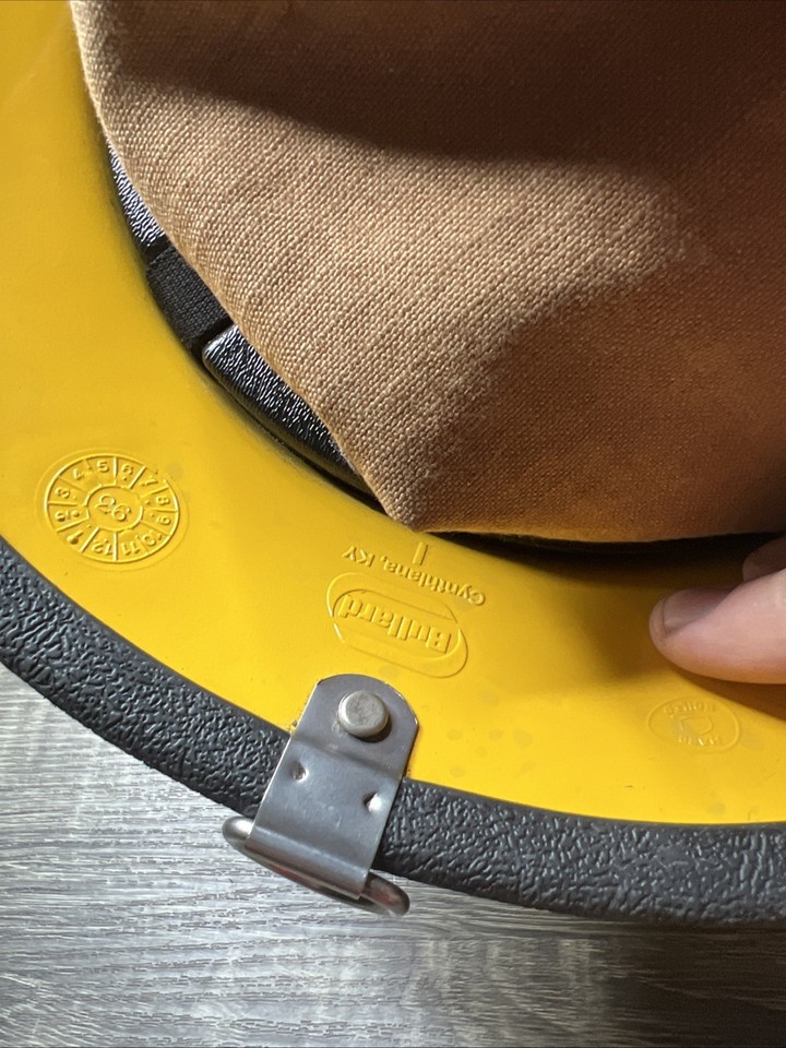 VTG BULLARD FX Firedome II Fire Firefighter Helmet Face Shield Yellow ...