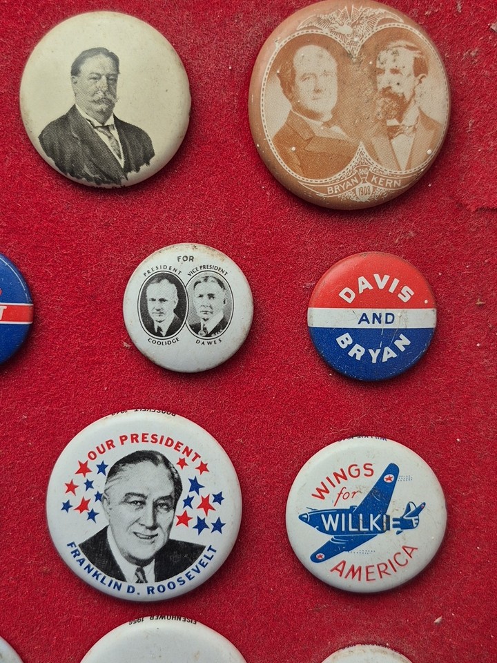 Lot of 37 ~ Vintage Political Campaign Buttons | eBay