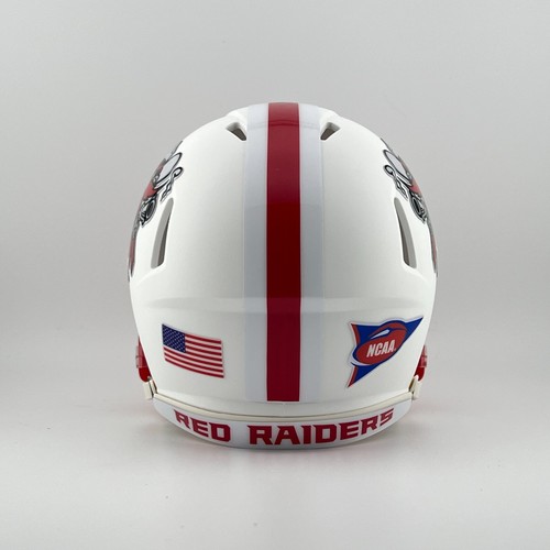 Texas Tech Red Raiders CUSTOM Matte White - "Raider Red" Mini Football ...