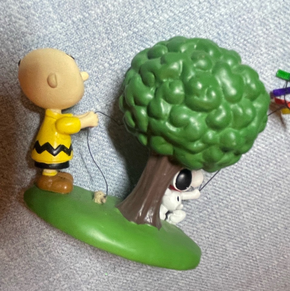 Peanuts Department 56 Good Grief Christmas Village Kite Tree Charlie ...