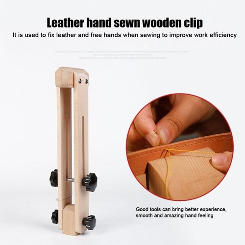 Retaining Clip Hand Tool Leather Sewing Clamp Leather Wooden Clip ...