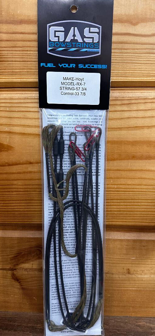 NEW Gas Bowstrings Hoyt RX-7 GHOST XV CAMO Strings w/Black Nocks FULL ...