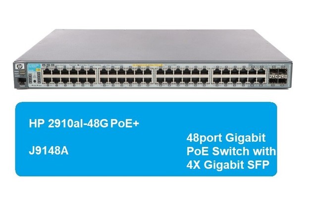 HP Procurve 2910al-48G-PoE 2x J9165A | J9148A | 48/100/1000 PoE 4x SFP ...