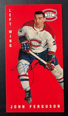 Signed Autographed #66 John Ferguson Parkhurst Hockey Card JSA NHL ...