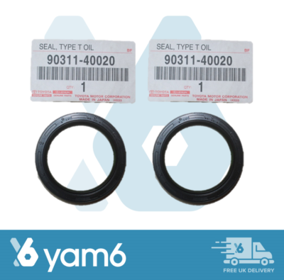 GENUINE TOYOTA CAMSHAFT OIL SEALS X2 FITS SUPRA 2JZ JZA80 90311-40020 ...