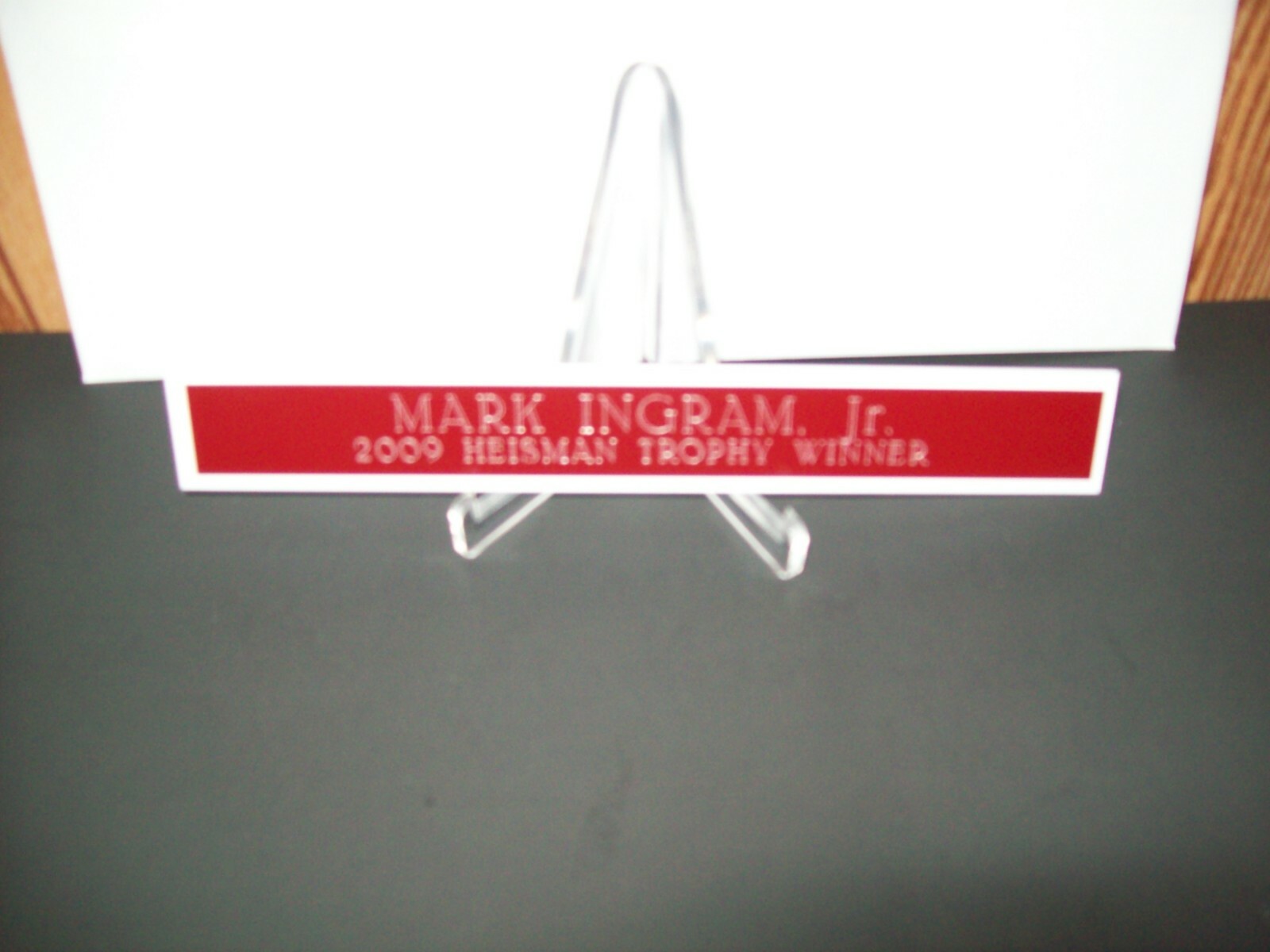 Mark Ingram Jr. 2009 Heisman Trophy Winner Name Plate "with 2-sided ...