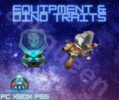 Ark Survival Ascended PvE Equipment Traits | Dino Traits | Trait | eBay