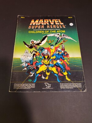 Marvel Super Heroes: Children of Atom RPG module 1986☆ TSR ☆ Authentic ...