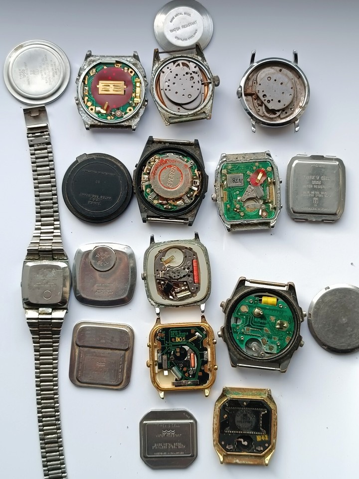 LOT 10 pieces Vintage Watch TIMEX Wrist Watch Mechanical , Quartz NOT ...