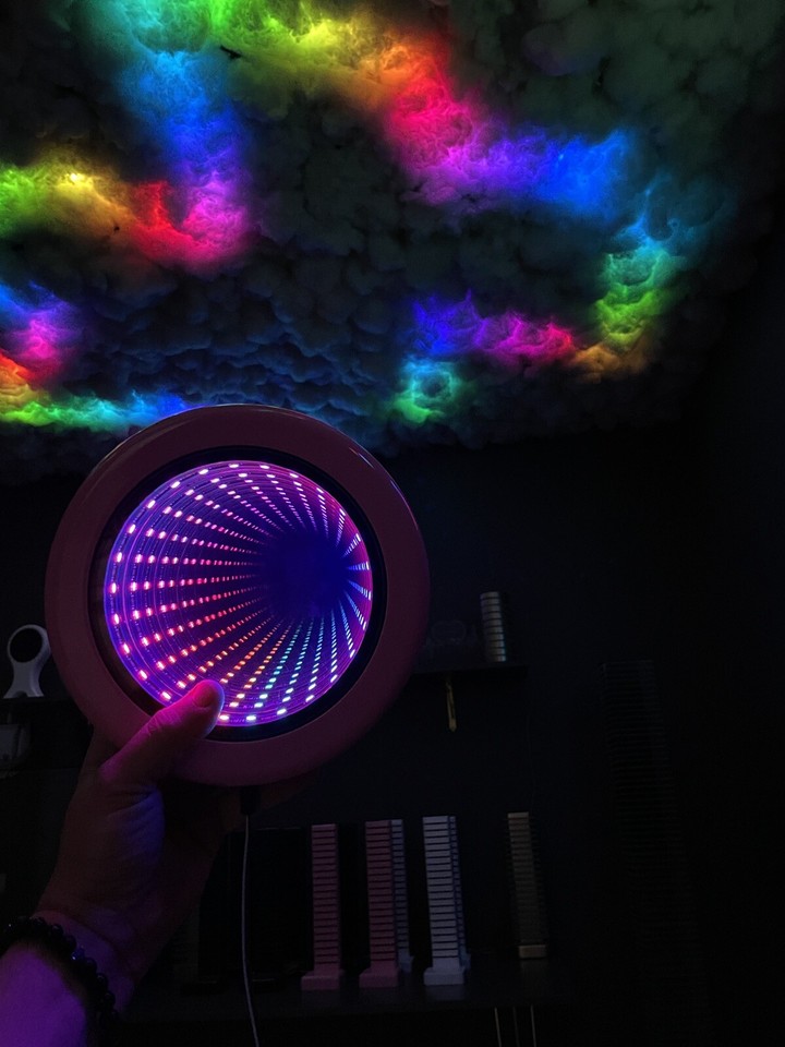 infinity mirror wall decor, 3D mirror, İnfinity Effect, LED Light Wall ...