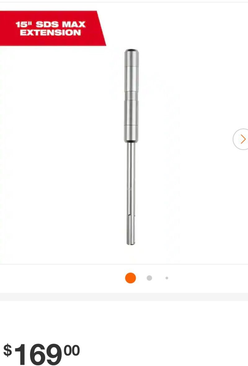 Milwaukee 48-20-6951 15” Max-Lok Sds Max Extension NEW FREE SHIPPING | eBay