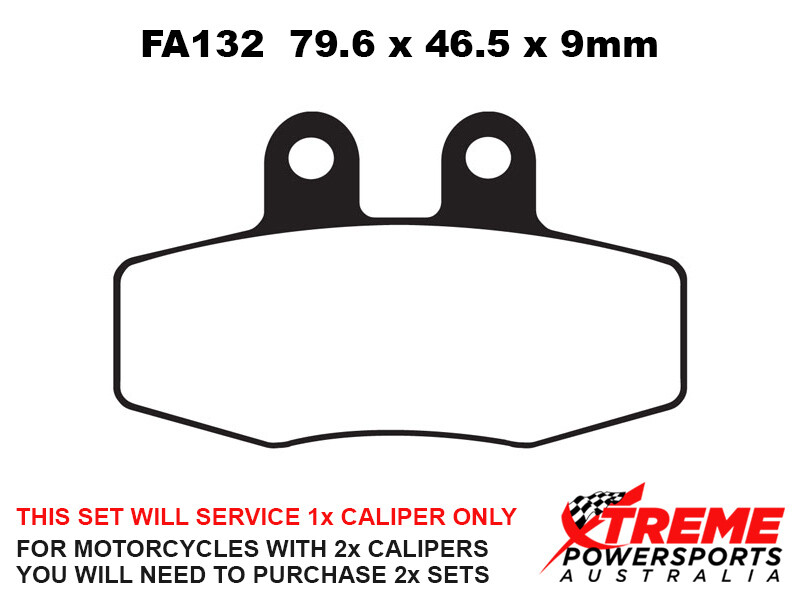 KTM MX 125 89-91 EBC Organic Rear Brake Pads, FA132 | eBay Australia