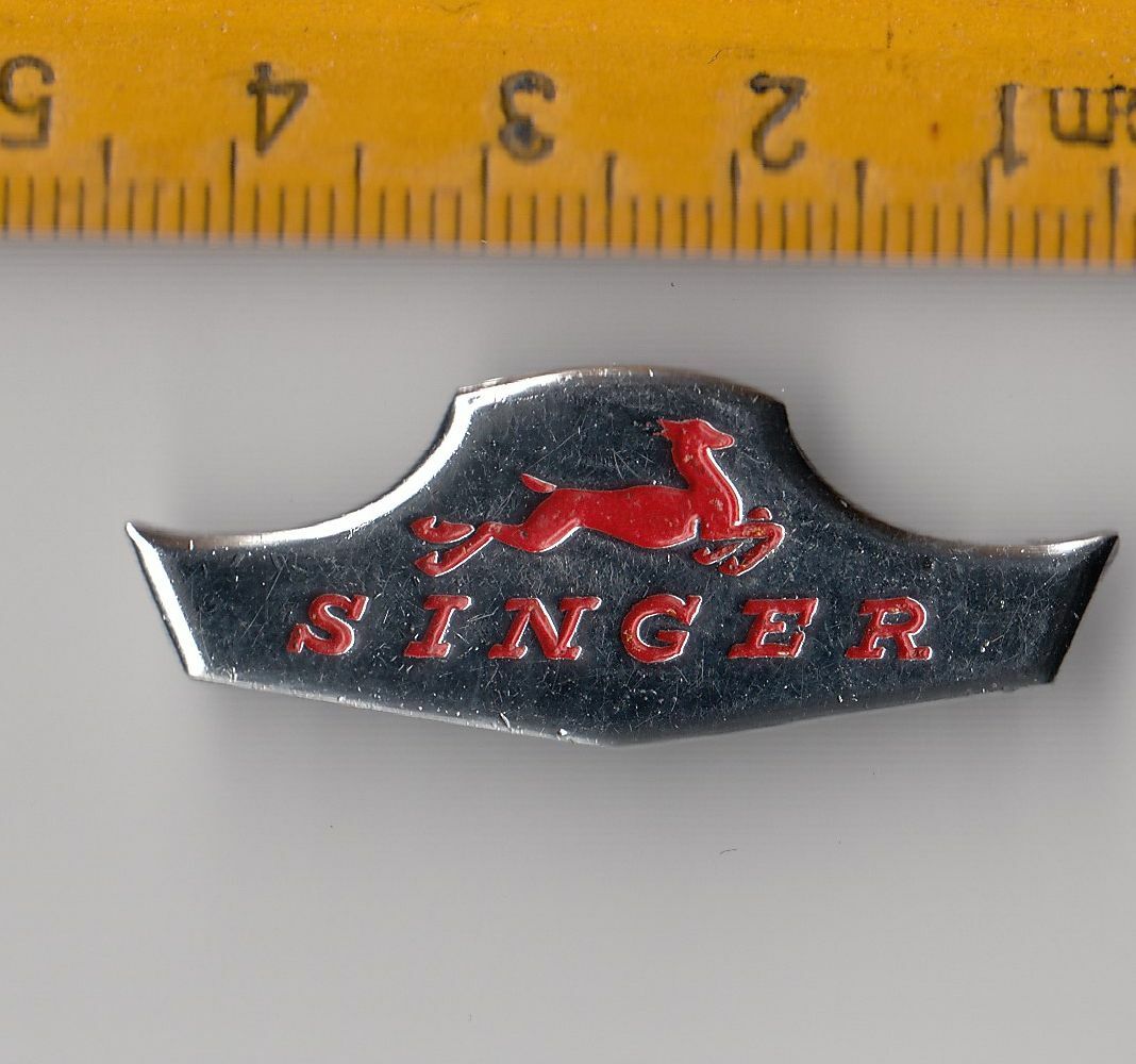 Vintage SINGER Car Logo brooch pin badge Fattorini and Sons | eBay UK