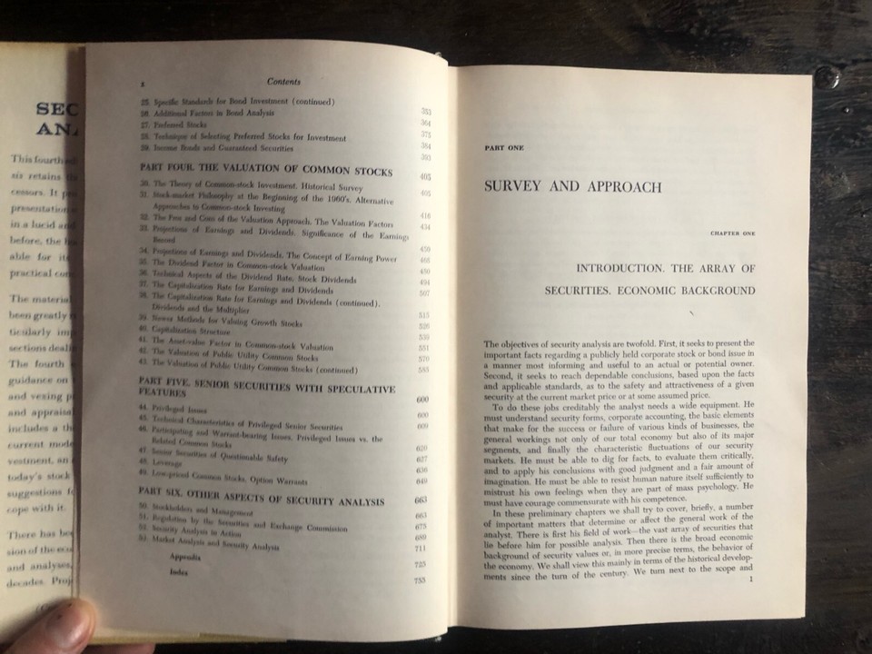 Security Analysis Principles and Technique by Graham, Dodd, Cottle ...