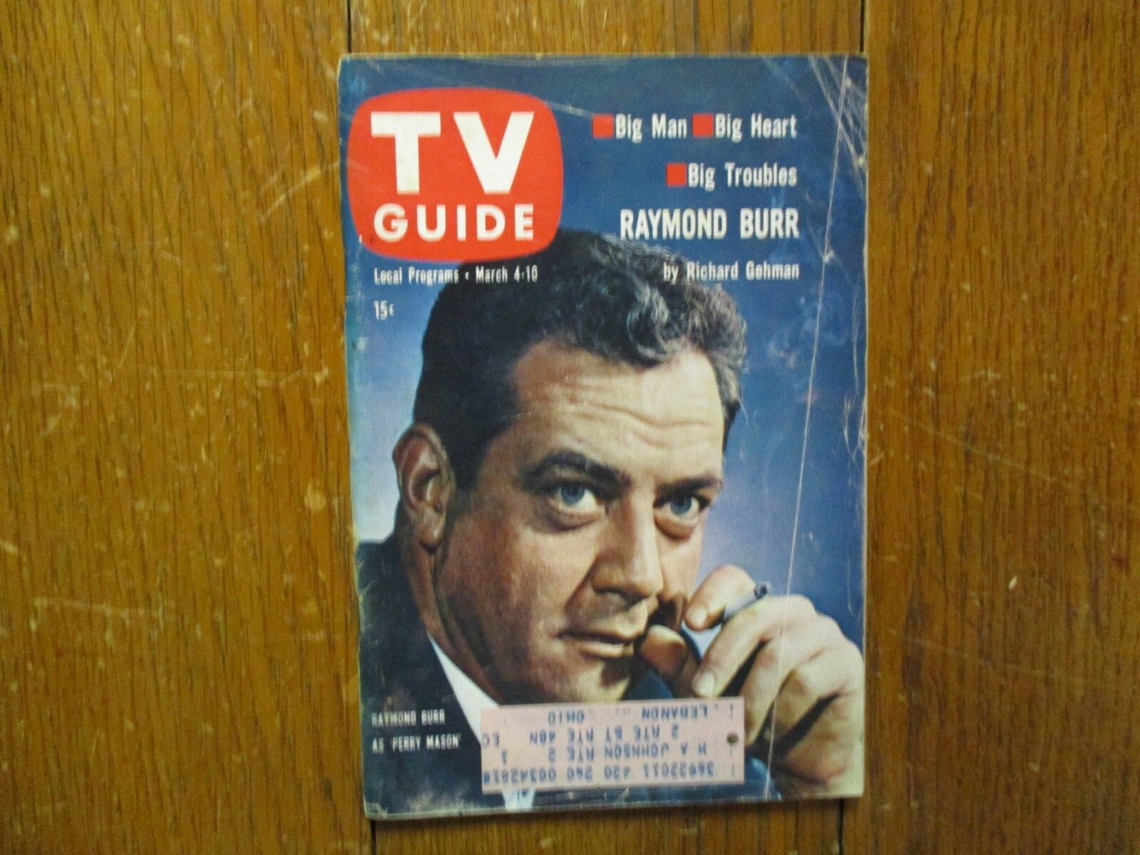 1961 TV Guide Maga(ZALE PARRY/SEA HUNT/JANET DE GORE/PERRY MASON ...
