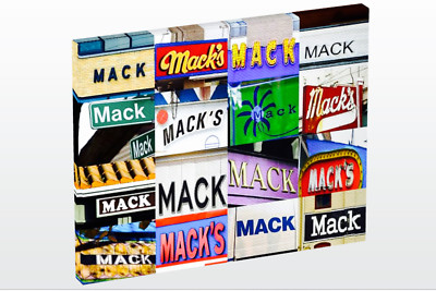 Personalized Photo Canvas featuring the name MACK in photos of signs | eBay
