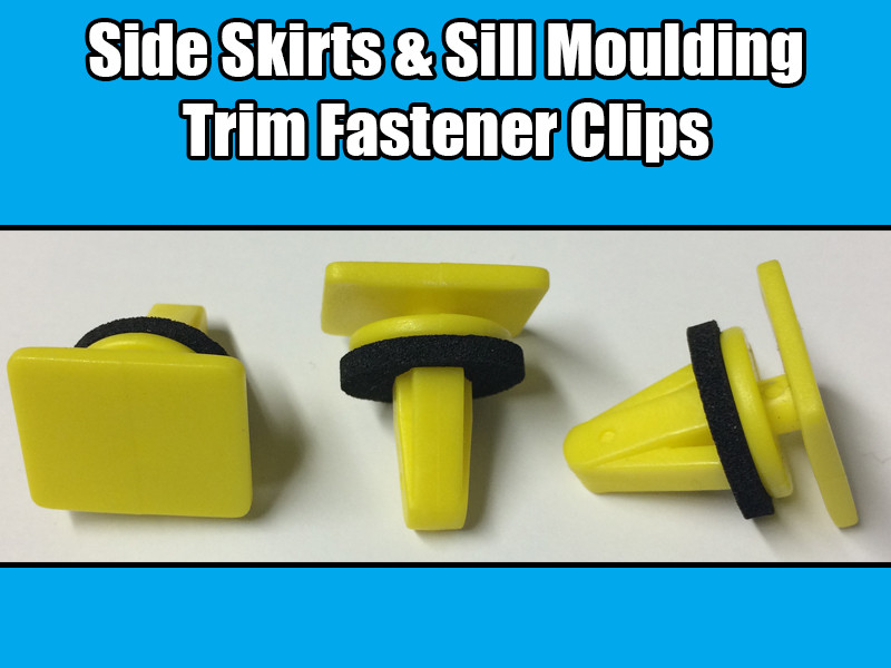10x Clips for Hyundai Kia Side Skirts & Sill Moulding Trim Yellow ...