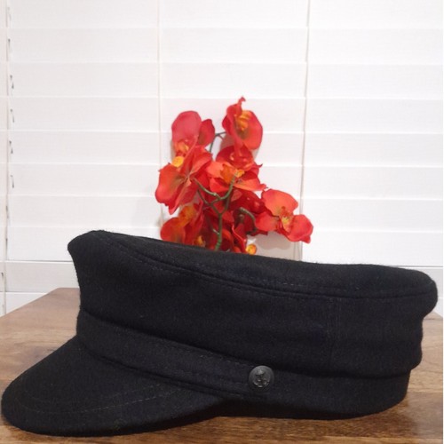 Vintage Wool 85% Fiddler Dutch Boy Cap Black Color sz XL 7 5/8 | eBay