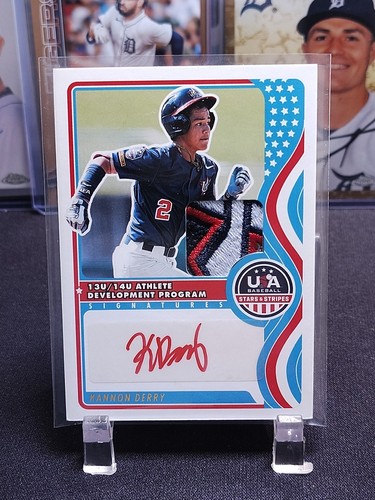 Kannon Derry 2025 Panini USA Baseball Red Ink SSP GU Patch /25 RC | eBay