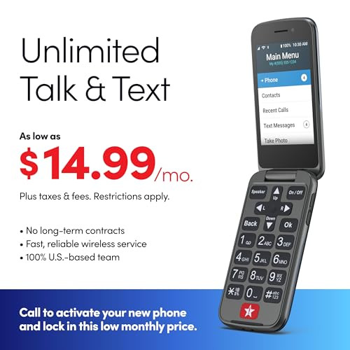 Jitterbug Flip2 - Flip Cell Phone for Seniors - Not Compatible with ...