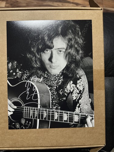 Jimmy Page LED Zeppelin Autographed 8x10 Photo with Certificate of ...