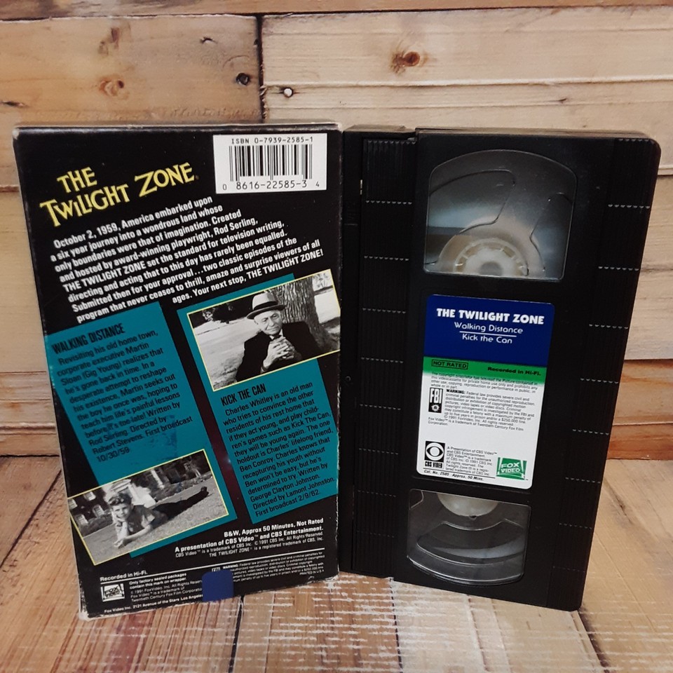 The Twilight Zone Walking Distance Kick The Can VHS Used Rod Serling ...