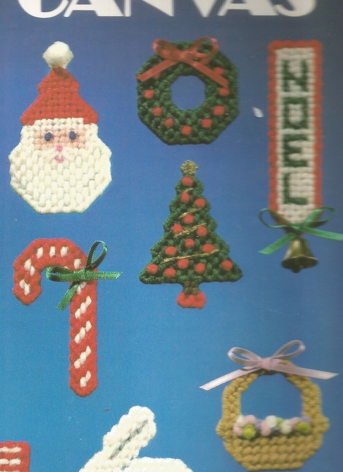 Plastic Canvas Patterns Holiday Magnets Christmas Halloween Easter G33 ...