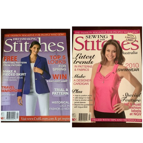 Stitches Australian Sewing Magazine Vol 18 No 10 & Volume 18 No 2 | eBay