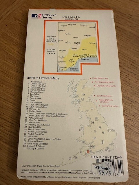 Ordnance Survey Explorer (1:25000) Maps, Orange Covers | eBay UK