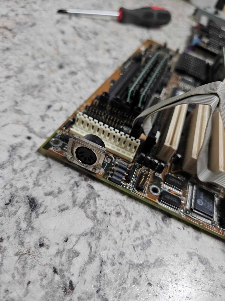 VINTAGE FIC PT-2003 Socket 7 Intel AMD Cyrix AT Motherboard 8MB 4xPCI ...