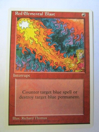MTG Red Elemental Blast Fourth Edition 4th Moderate Play!! | eBay