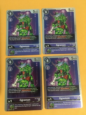 4x Ogremon EX1-059 R (Playset) Digimon CCG | Classic Collection Near ...