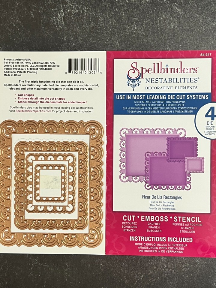 Spellbinders Nestabilities Dies-Gently Used-Metal Dies-Spellbinders ...