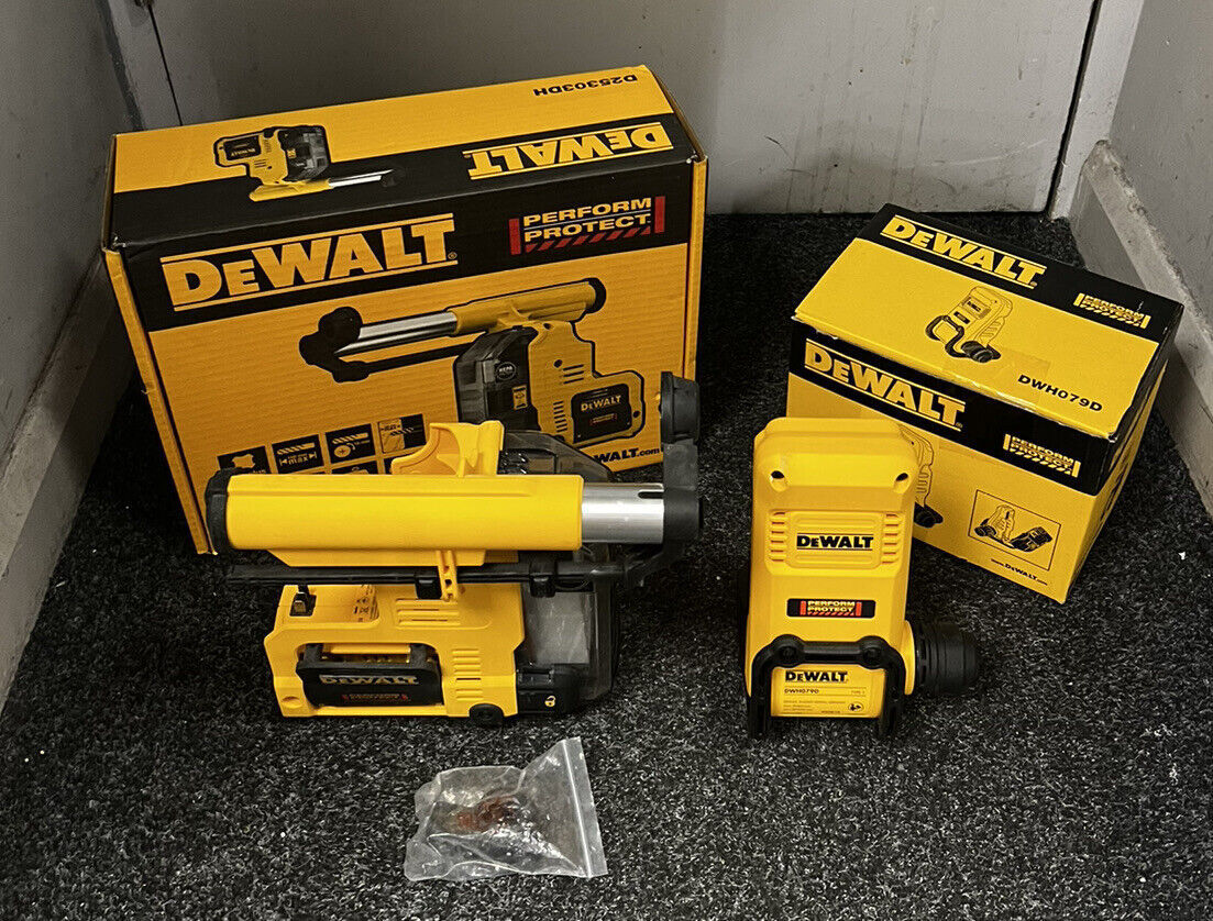 Dewalt D25303DH Automatic Dust Extraction Unit & DWH079D Dust Box ...