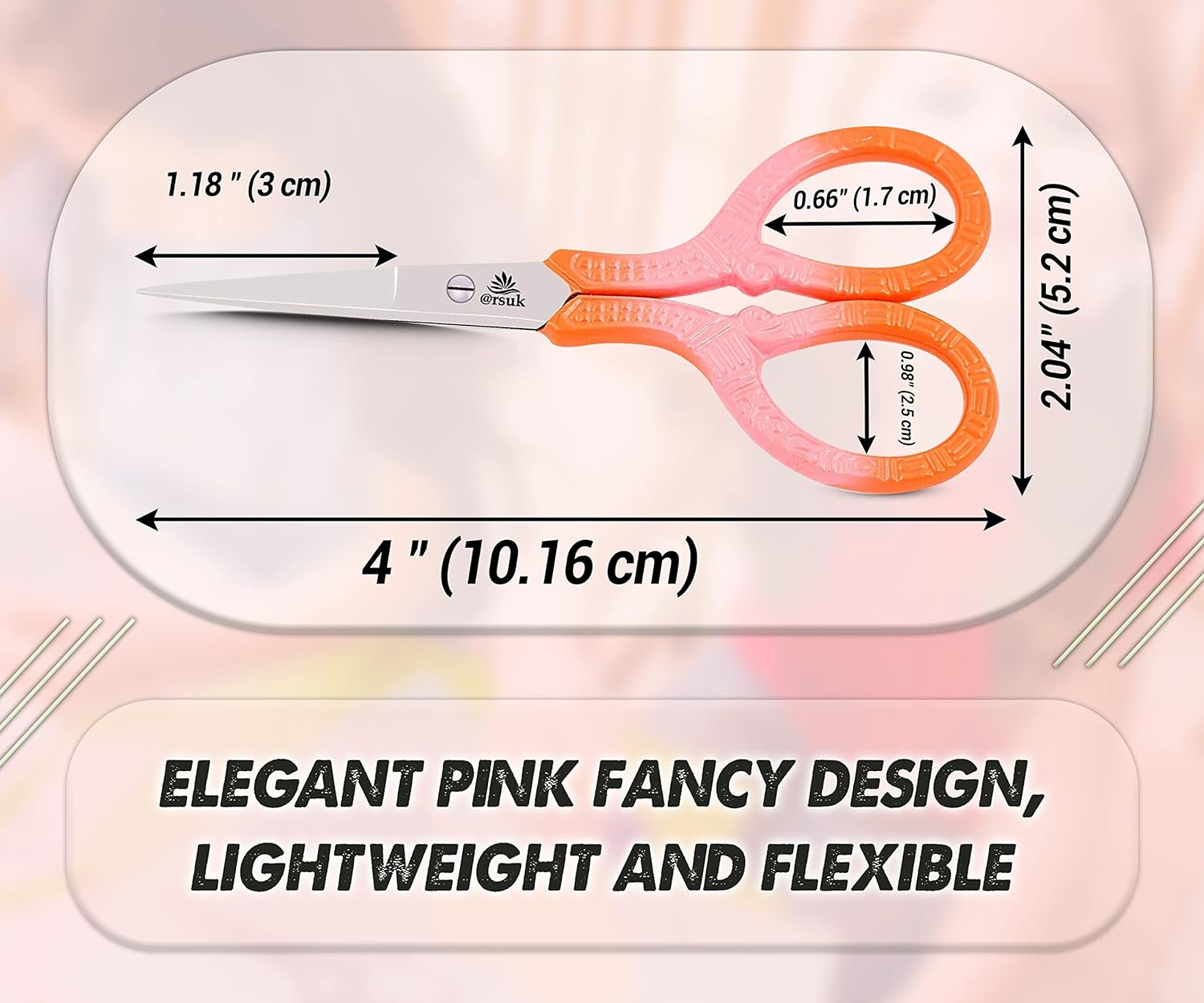 Embroidery Scissors Sewing Sharp Shears Fabric Crafting Scissors ...