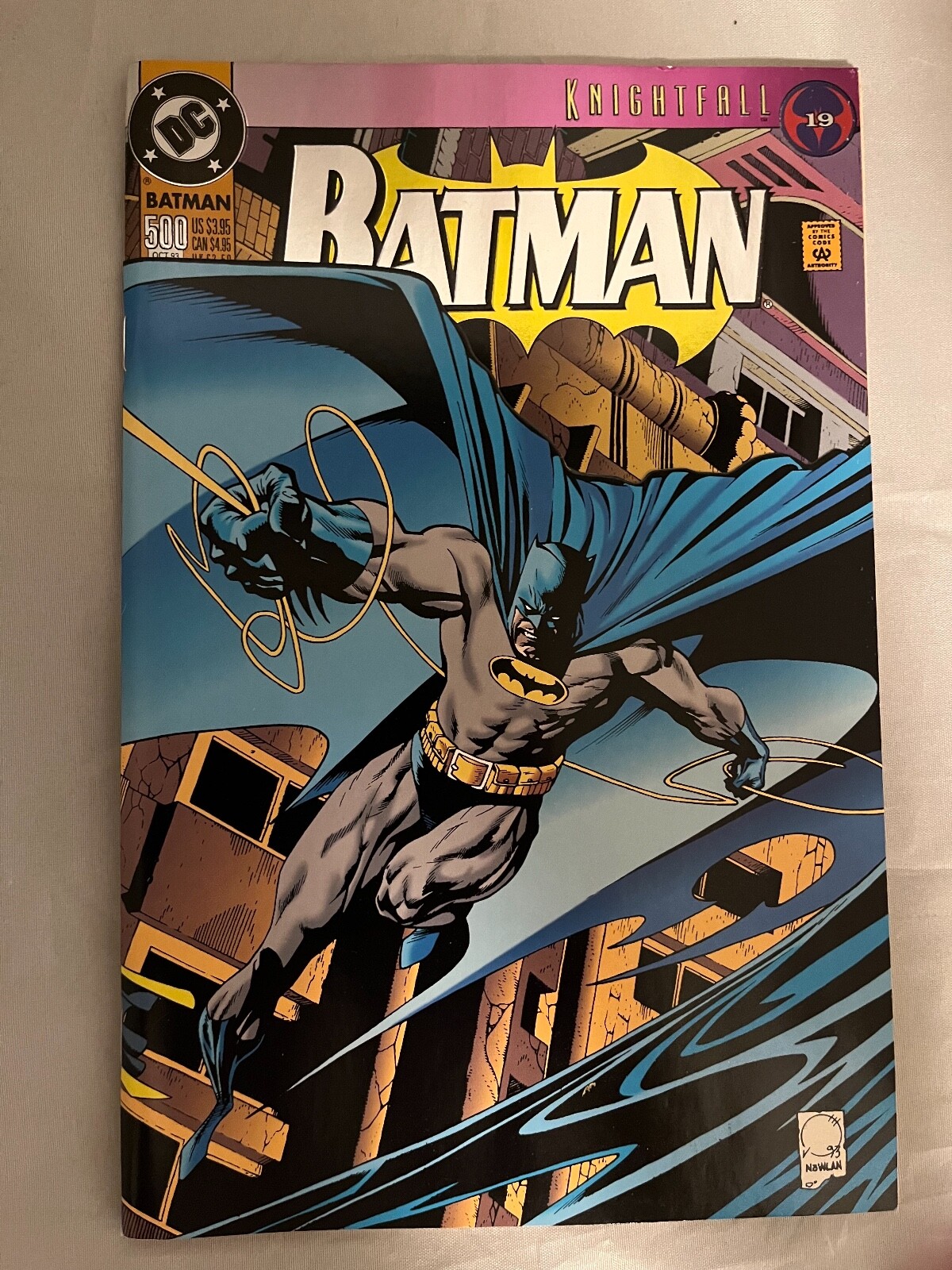 Batman Knightfall 19 | Oct. 1993 Issue #500 Foil Wraparound Cover DC ...