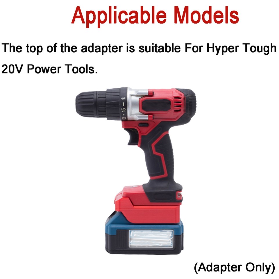 For Hercules 20V Li-ion Battery Adapter Convert to for Hyper Tough 20V ...