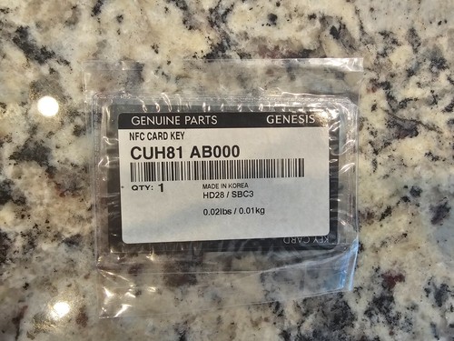Genuine Genesis OE Nfc Card Key T1H81-AB000 for sale online | eBay