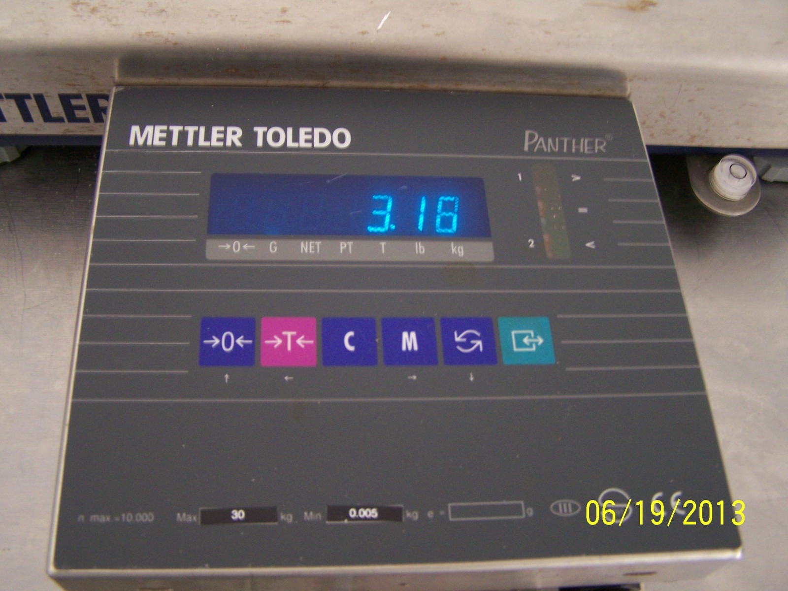 Mettler Toledo Panther Scale 30 KG Hazardous 12” by 16” GB SS Platform ...