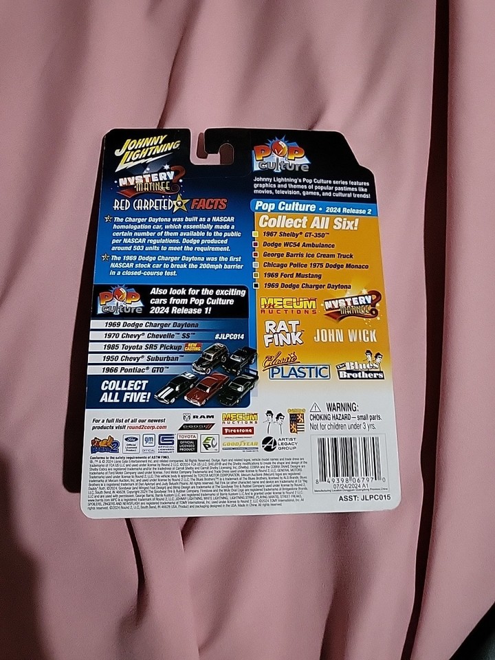 🔥White Lighting Chase Johnny Lightning Mystery Matinee 69 Dodge Charger ...