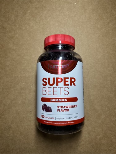 HumanN Super Beets Strawberry Gummies, 60-Day Supply, 120 Count Exp 09/ ...