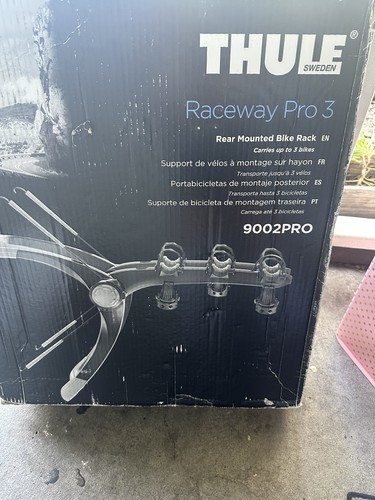 Thule Raceway Pro 3 Rear/Trunk Mounted 3 Bike Rack 9002PRO | eBay